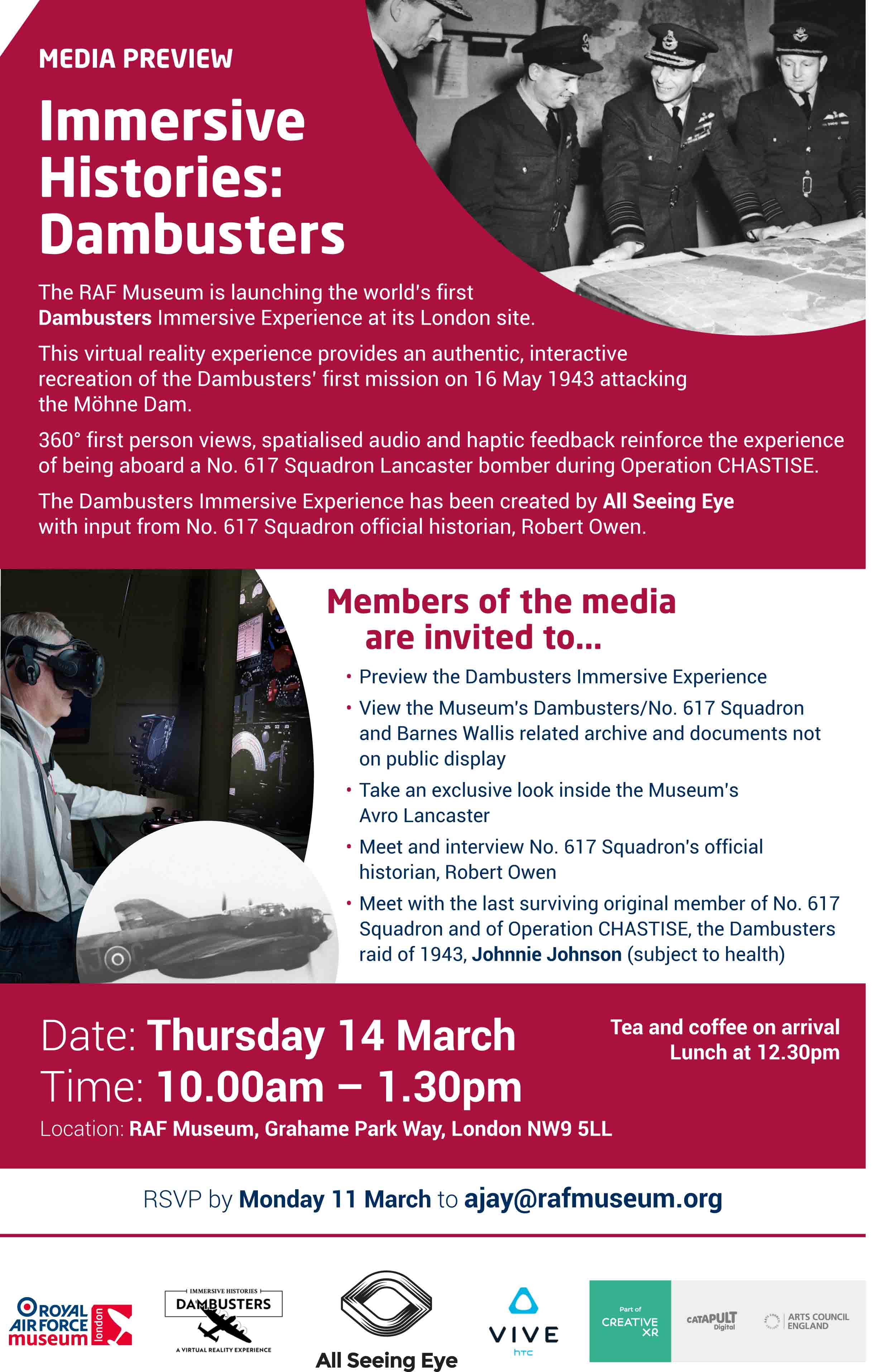 RAF Museum London presents the Dambusters Virtual Reality Experience