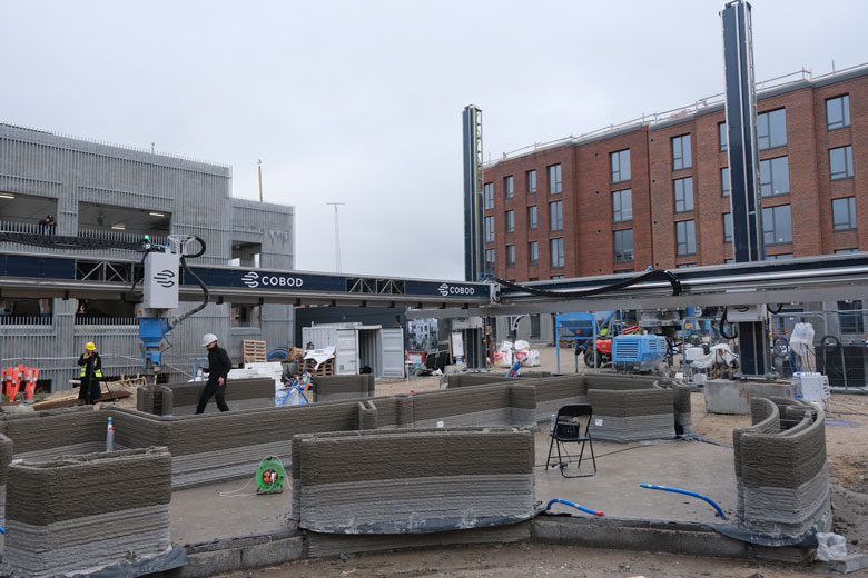 First low CO2 concrete building 3D printed in Copenhagen; a 72 m2 large ...