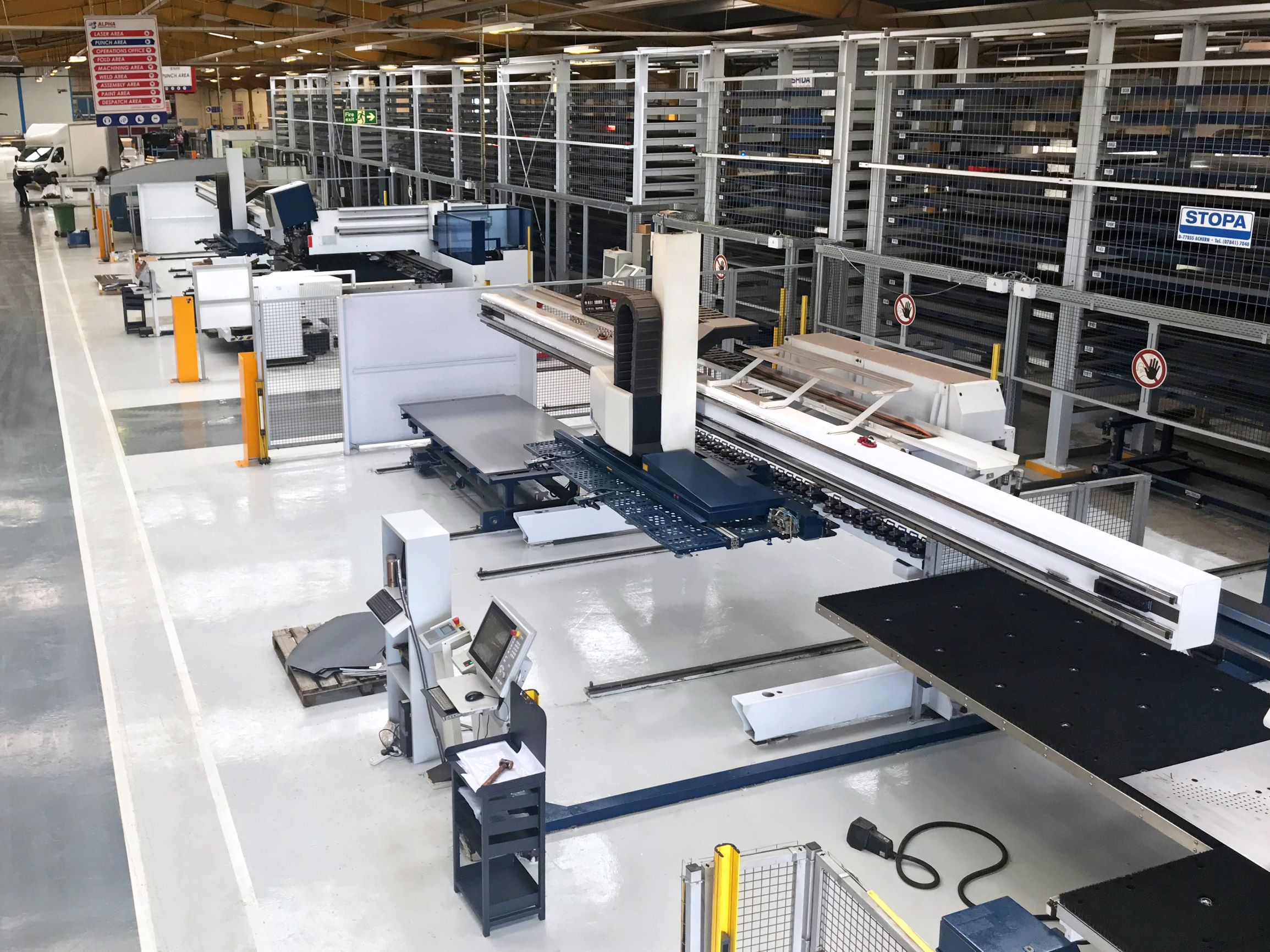 Alpha extends STOPA automated storage system from TRUMPF