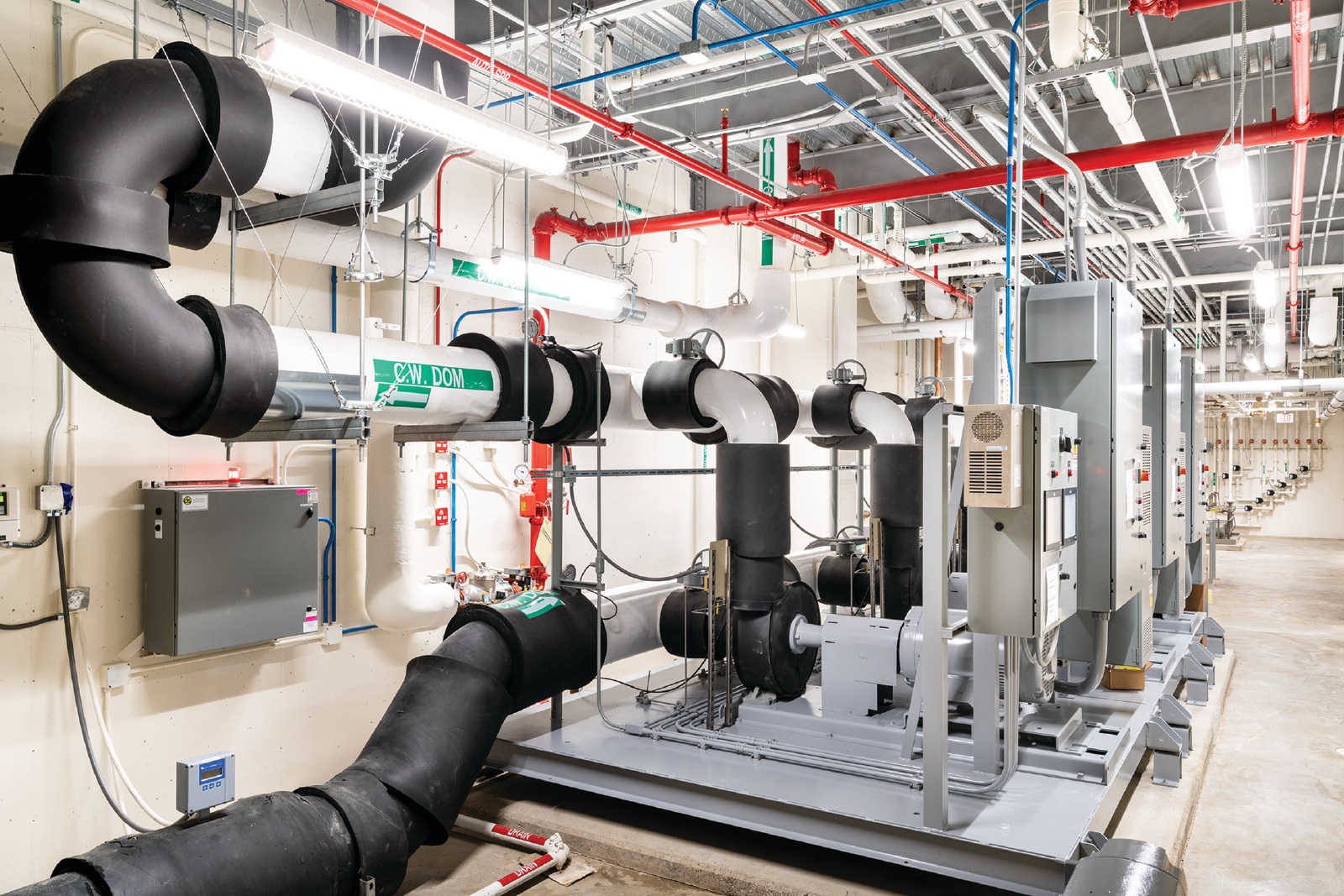 ELABORATE UTILITY PLANT AT VA HOSPITAL INCLUDES BILCO DOORS