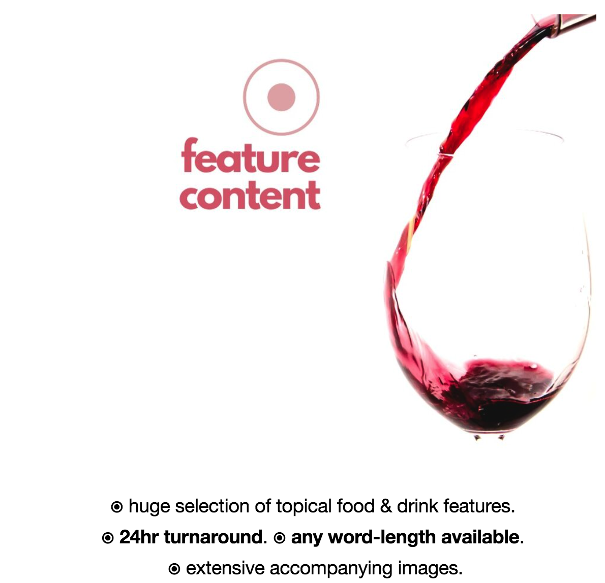 FOOD & DRINK Editorial Content From 24kilos