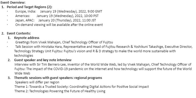 Fujitsu Reveals Technology Strategy for Sustainable Future at Fujitsu ...